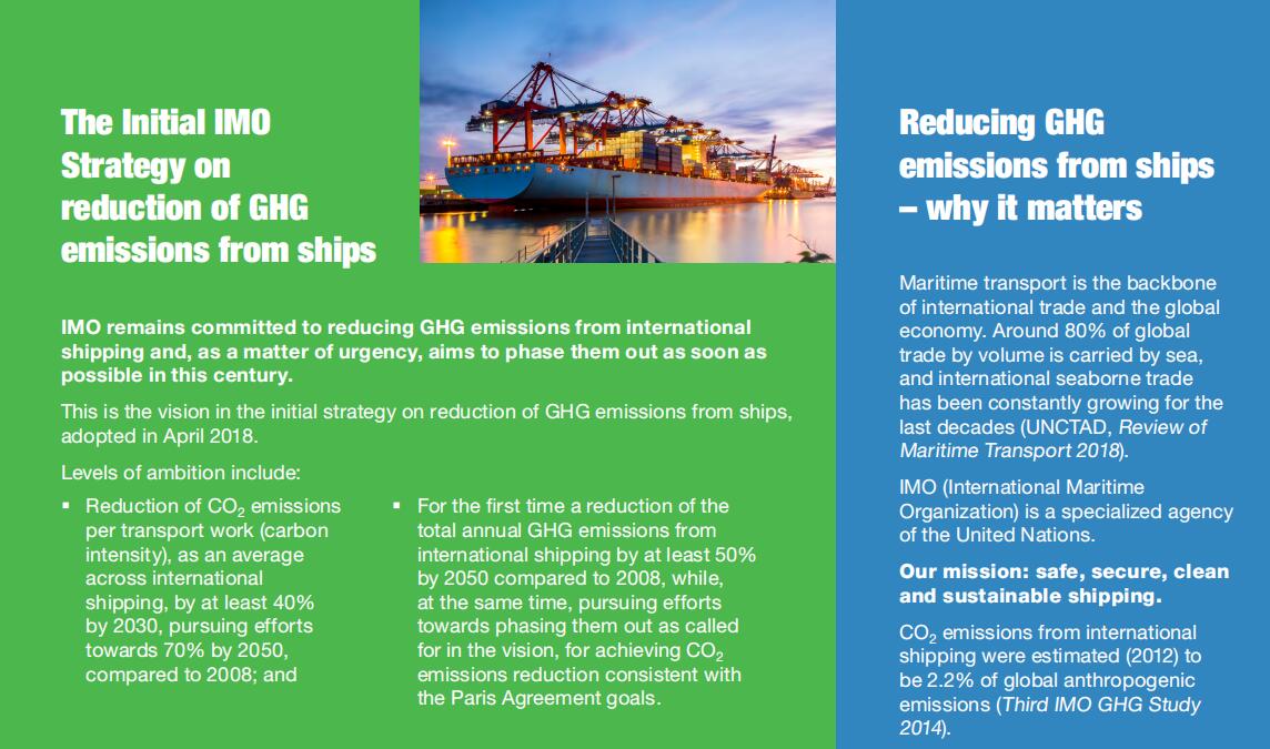 IMO ACTION TO REDUCE GREENHOUSE EMISSIONS FROM INTERNATIONAL SHIPPING ...
