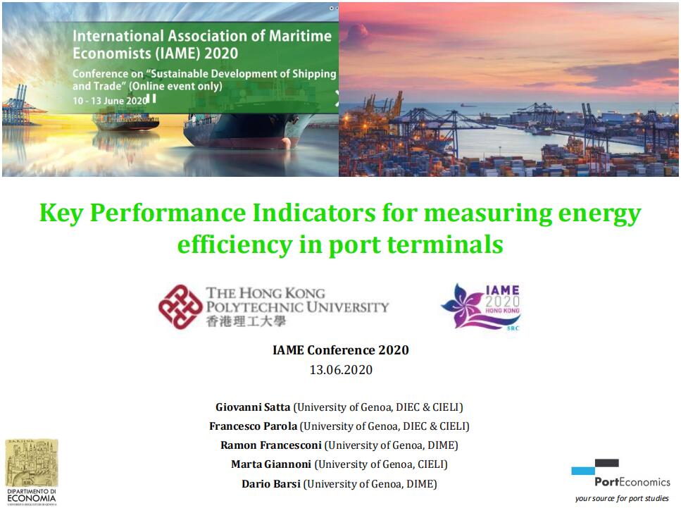 Efficiency in port terminals | E-PORTS